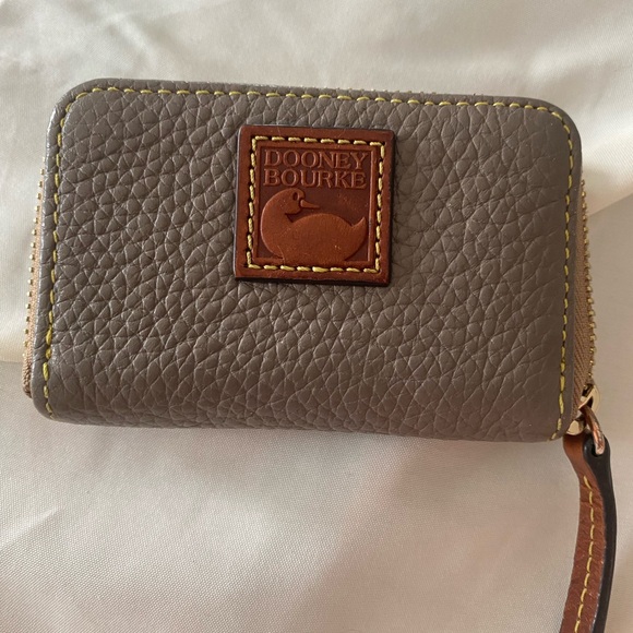 Dooney & Bourke | Bags | Dooney Bourke Brown Leather Wallet | Poshmark